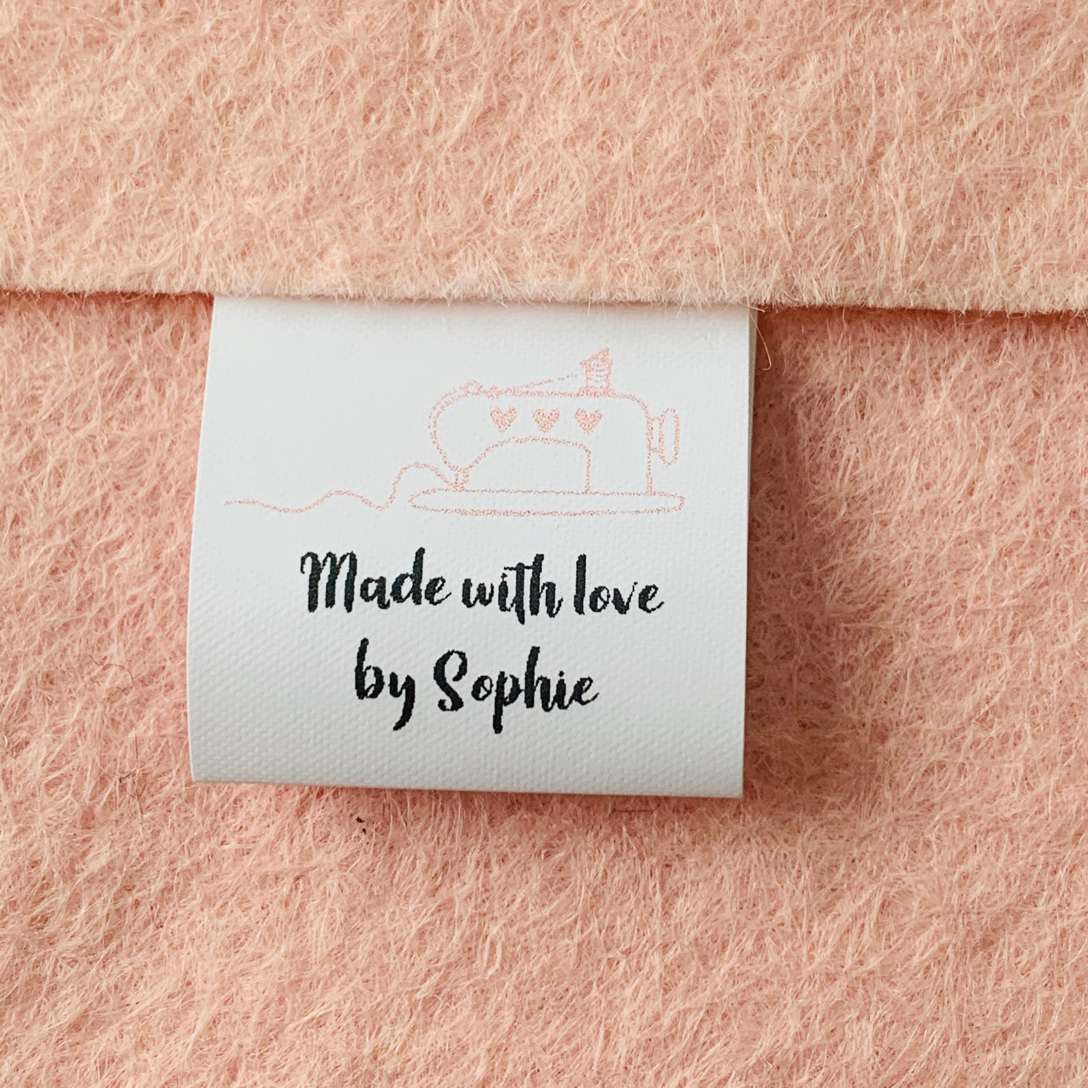 Set of 50 Custom Name Sewing Machinedesign Fabric Clothing | Etsy