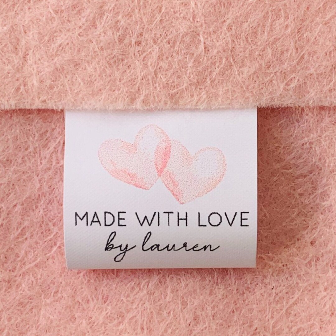 Custom White Fabric Clothing Labels Product Tags Handmade Items ...