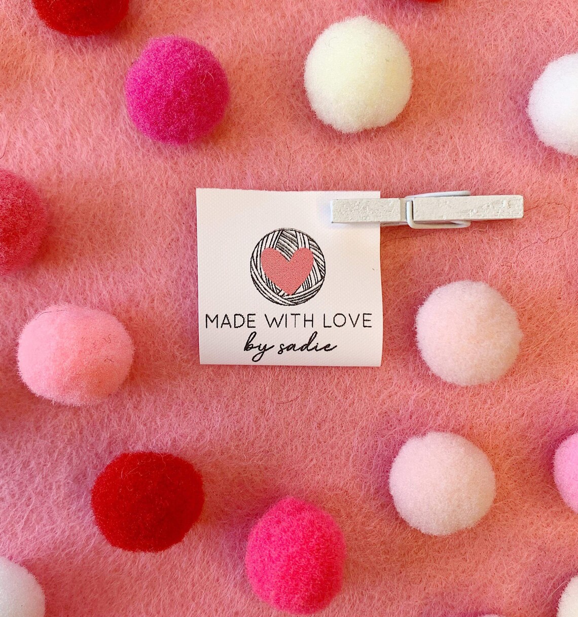 Fold Over Sew in Clothing Labels Product Tags Handmade Items | Etsy UK