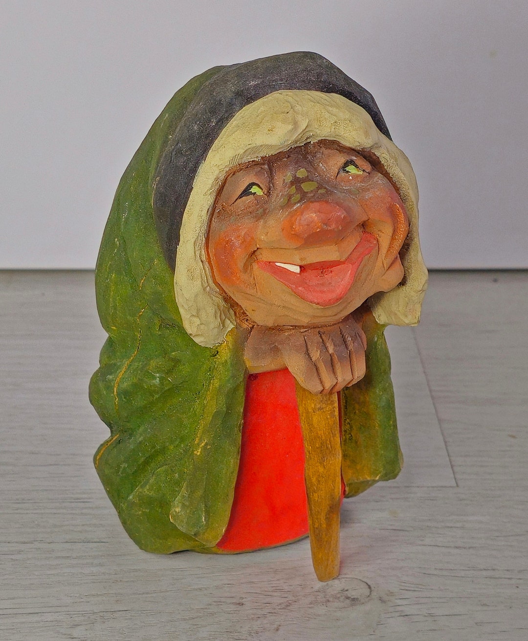 Henning Vintage Hand Carved Wooden Norwegian Troll - Etsy