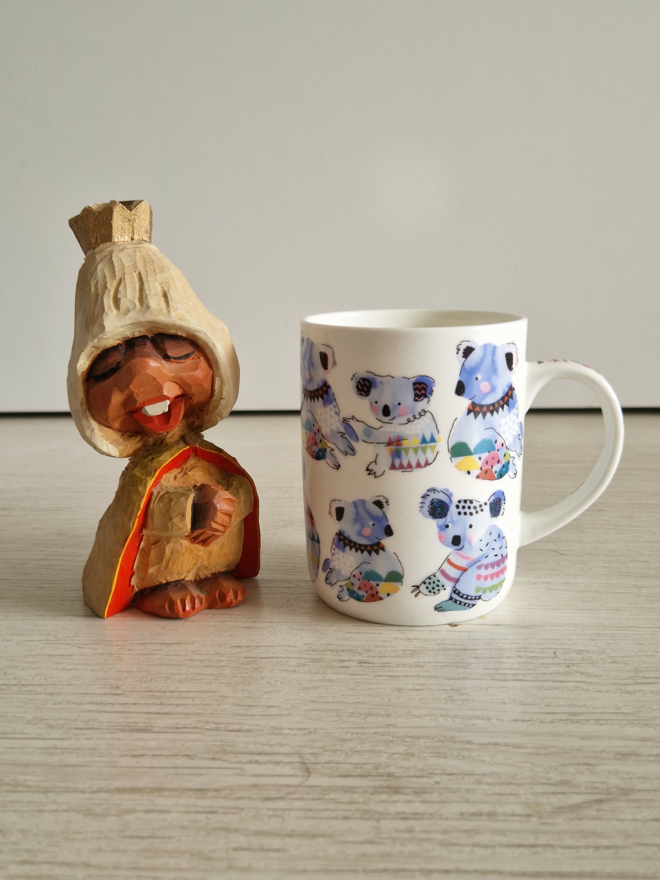 Henning Vintage Hand Carved Wooden Norwegian Troll Princess (6 Inches ...