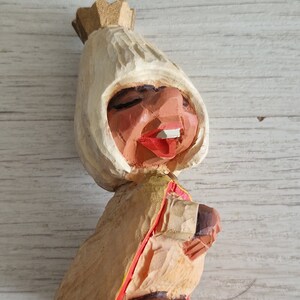 Henning Vintage Hand Carved Wooden Norwegian Troll Princess (6 Inches ...