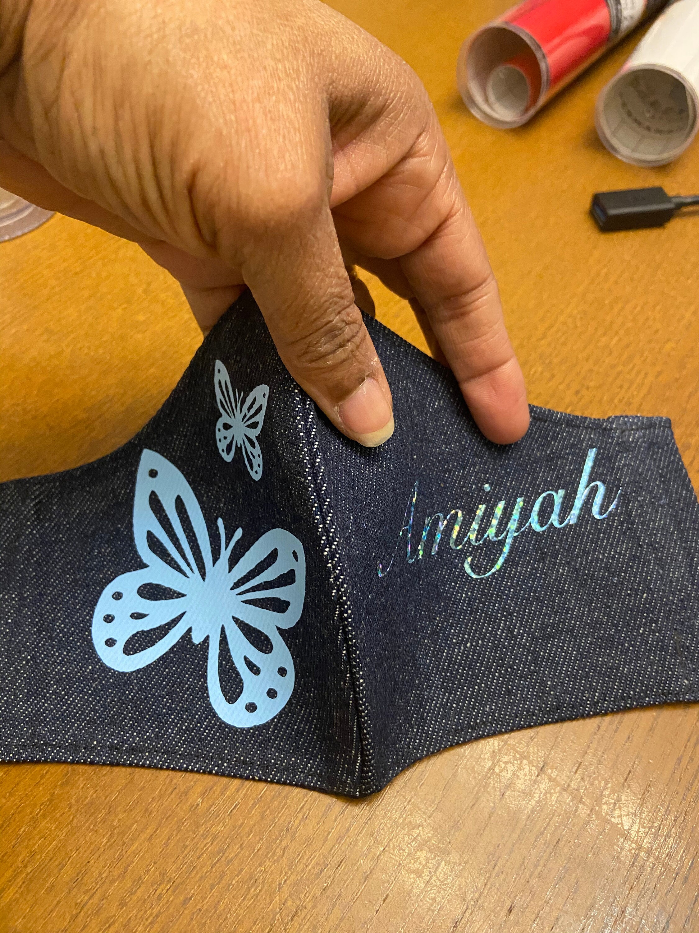 Custom Name and Design Mask - Etsy