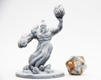 Magic Elemental Spirit Jinn Dark Sun Spell 28mm 3d Printed Miniatures ...