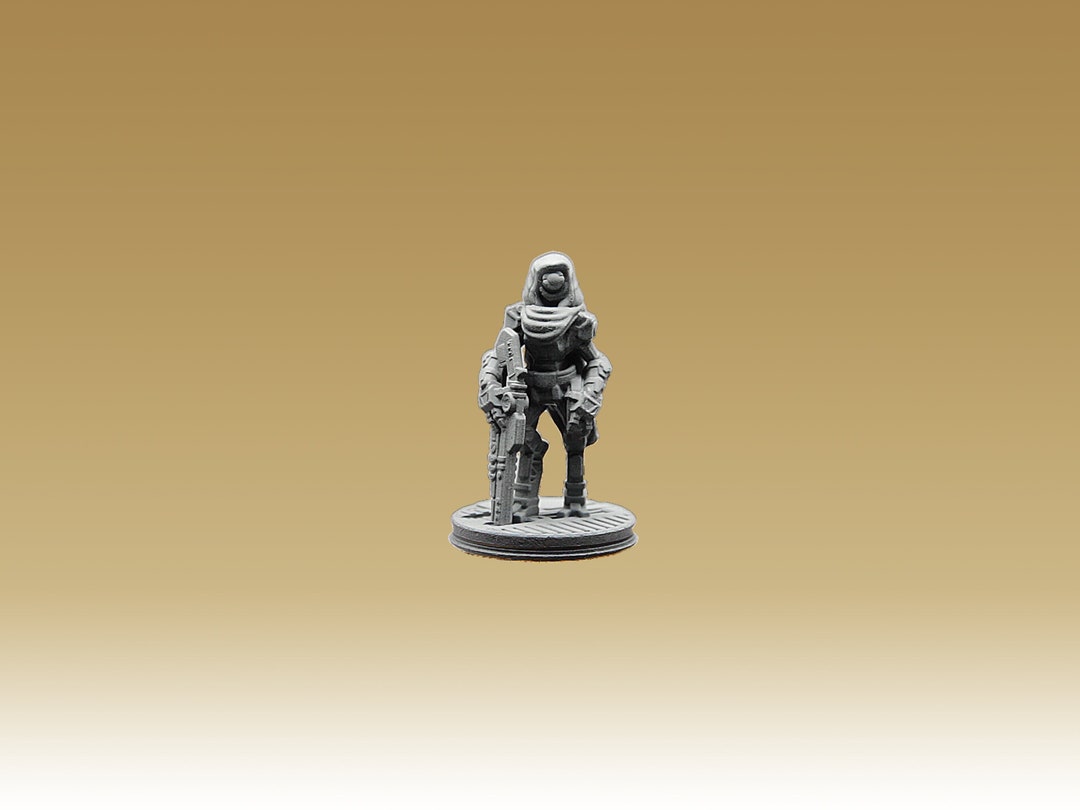 3D Printed Assassin Droid Sniper Miniature | Sci-fi Tabletop RPG - Etsy