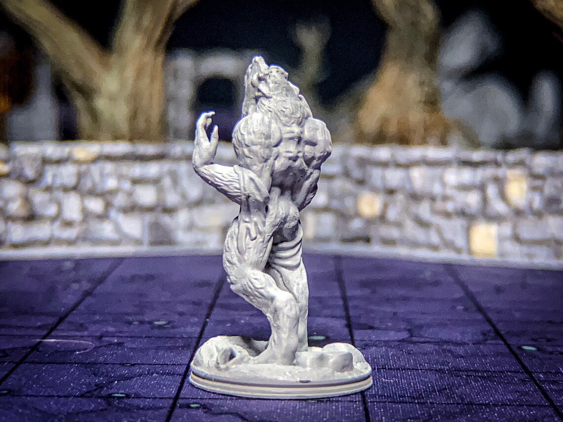 Howling Werewolf / Monster / Shapeshifter / Tabletop Games / - Etsy