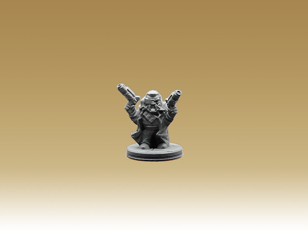 Dwarf Gunslinger | Space | 3D Printed Sci-fi Cyberpunk | Tabletop RPG ...