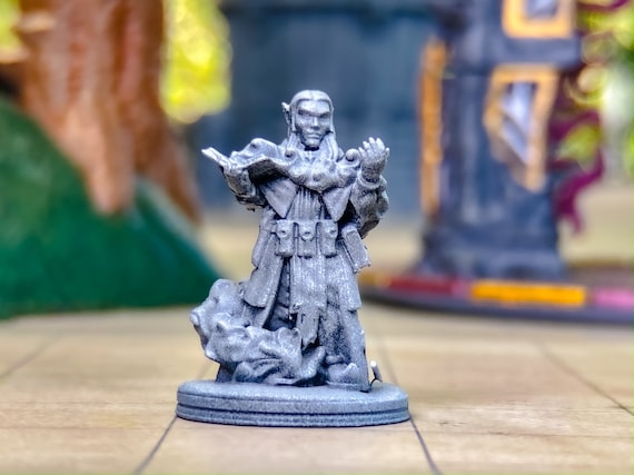 Miniature Toys Toys & Games Dark Elf Wizard Male Tabletop Games RPG ...