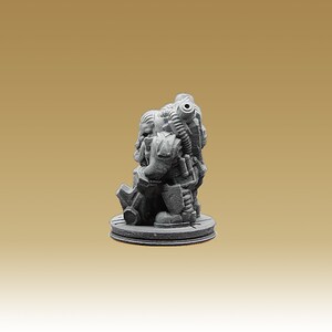 3D Printed Sci-fi Dwarf Machine Gunner Miniature | Tabletop RPG - Etsy