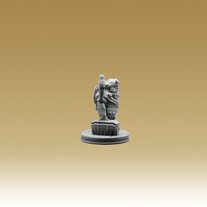 3D Printed Dwarf Flight Mechanic Miniature | Cyberpunk RPG - Etsy