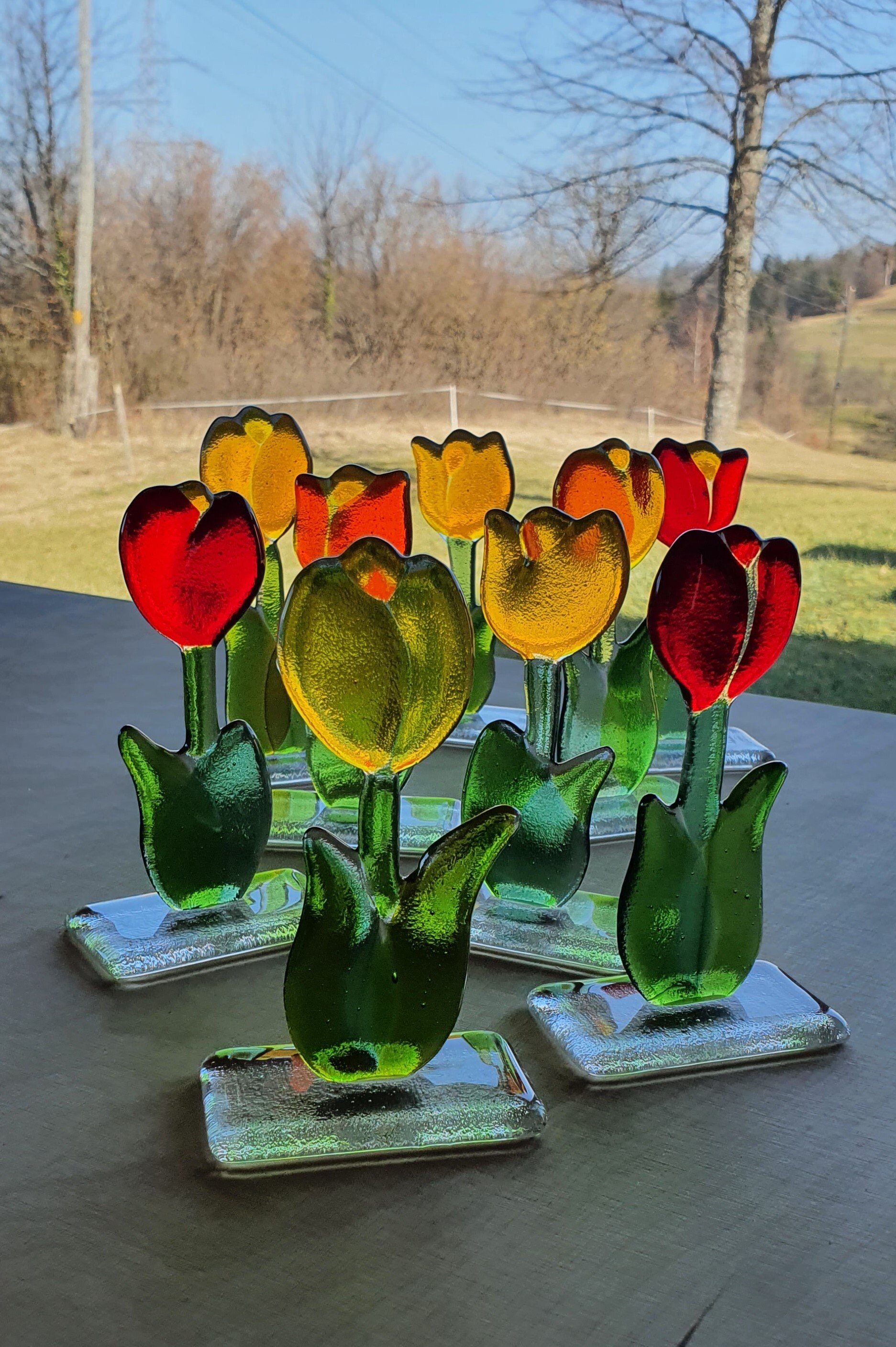 Glass Tulip - Etsy