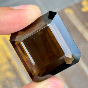 Beautiful Smoky Quartz Huge Stone Square Cut Shape 28x28mm Size. - Etsy