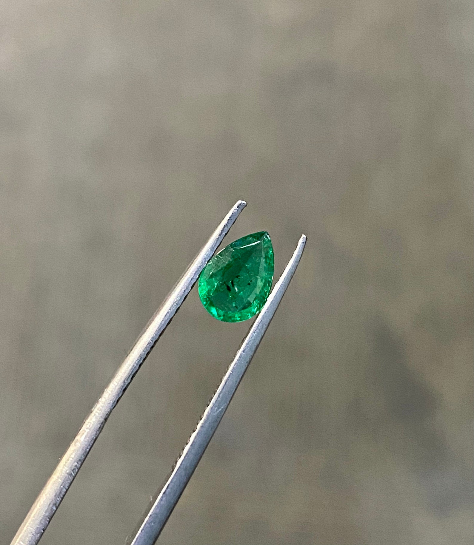 100% Natural Emerald Pear Cut / Genuine Zambia Emerald 0.63cts - Etsy