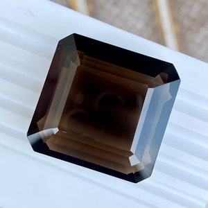 Beautiful Smoky Quartz Huge Stone Square Cut Shape 28x28mm Size. - Etsy