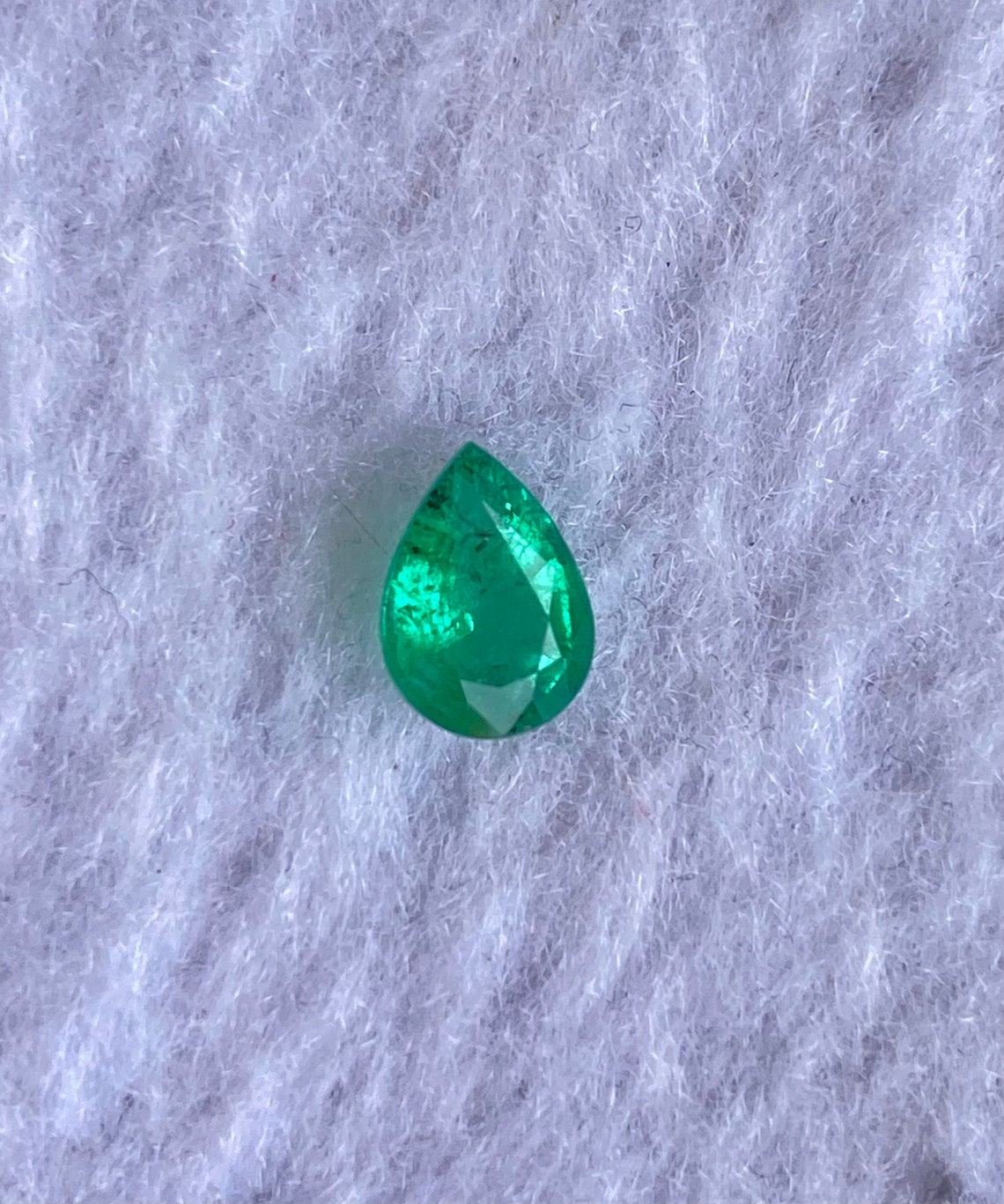 0.90CTS Natural Emerald Pears Cut. Zambian Emerald 6x8mm Pear - Etsy