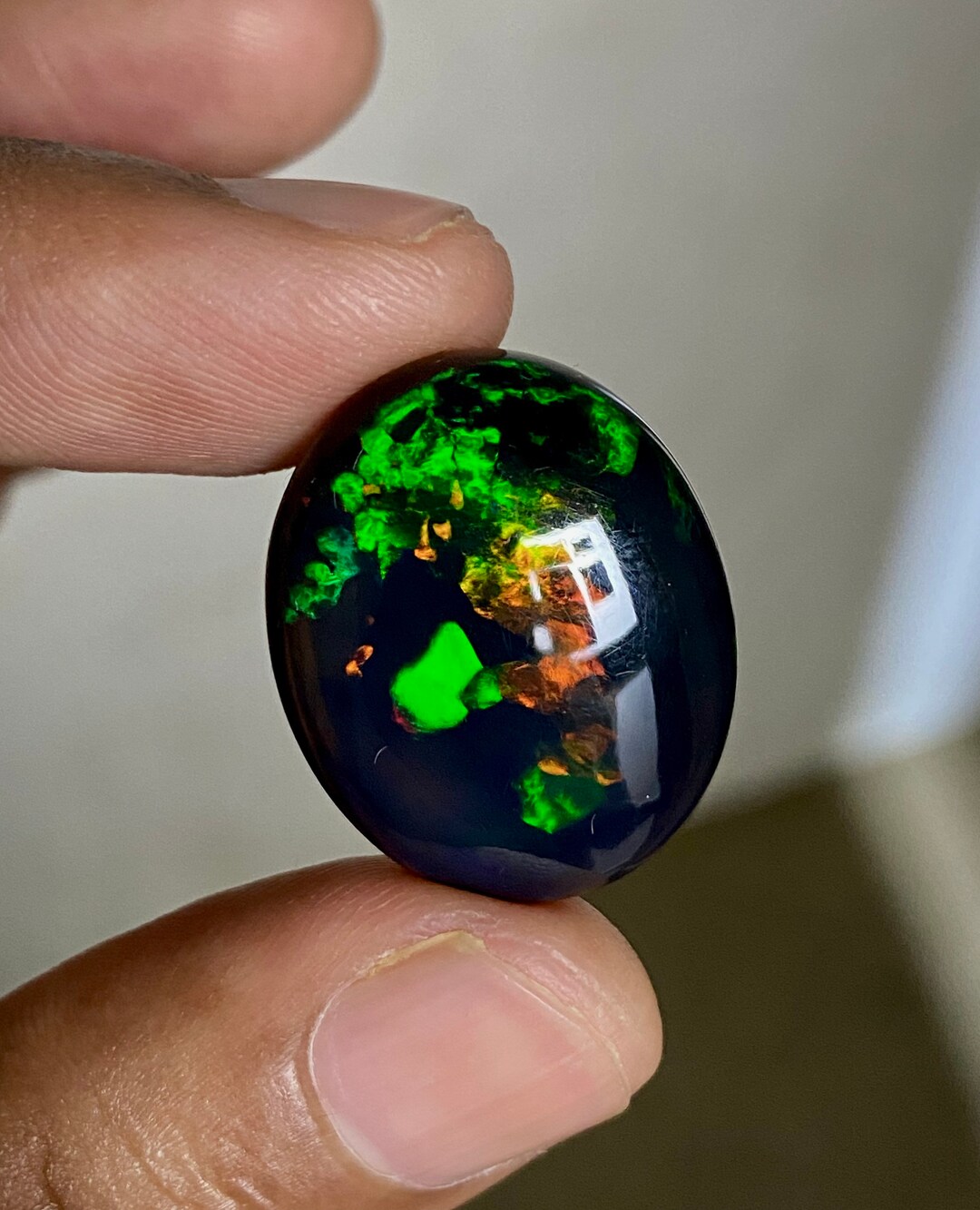 18.78CT Black Opal, Ethiopian Origin, Natural Stone. - Etsy