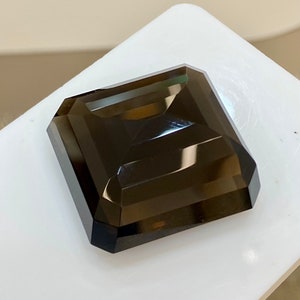 Beautiful Smoky Quartz Huge Stone Square Cut Shape 28x28mm Size. - Etsy