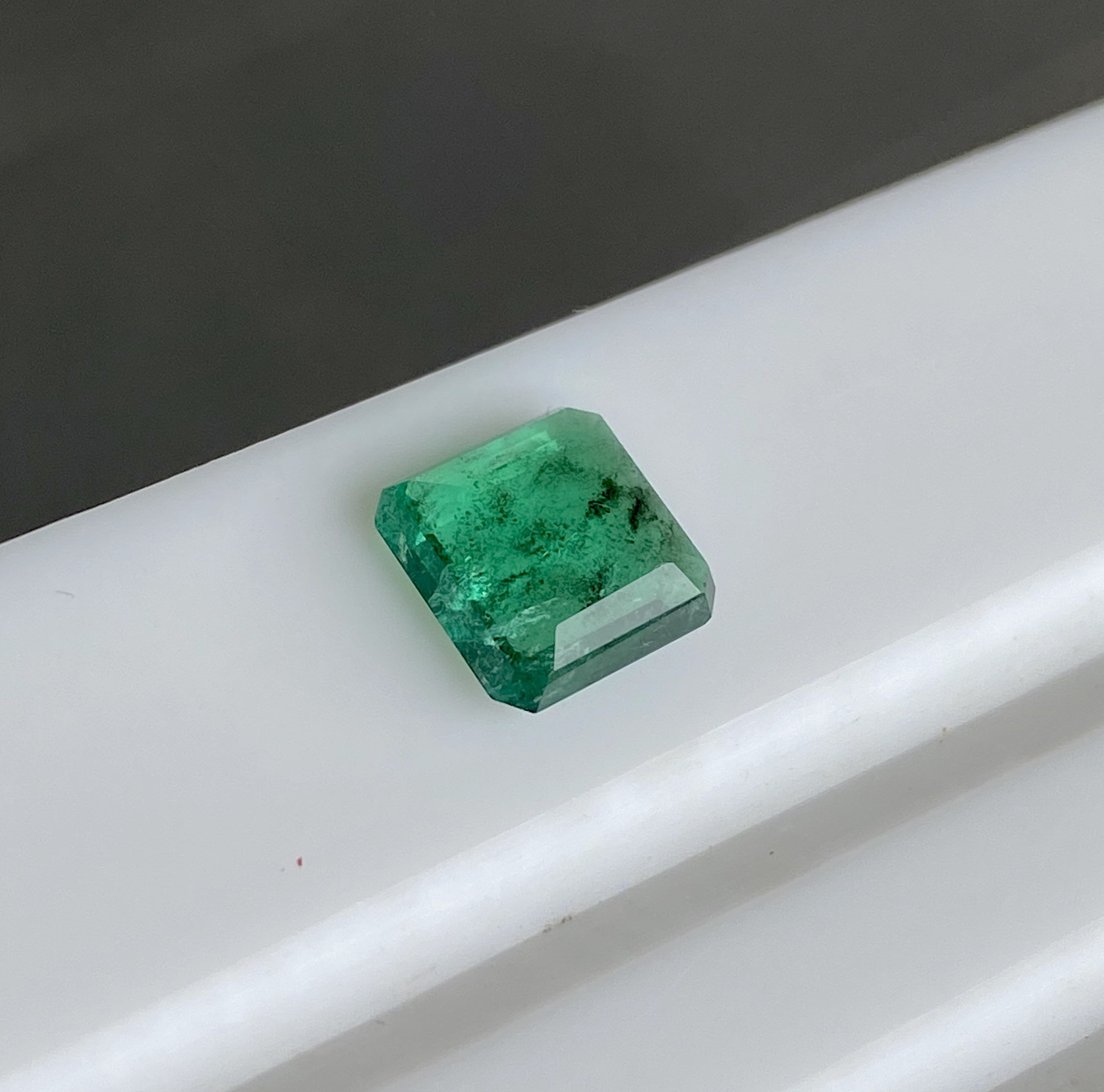 Genuine Zambian Emerald Square Flat Shape. Natural Emerald 1.60cts - Etsy
