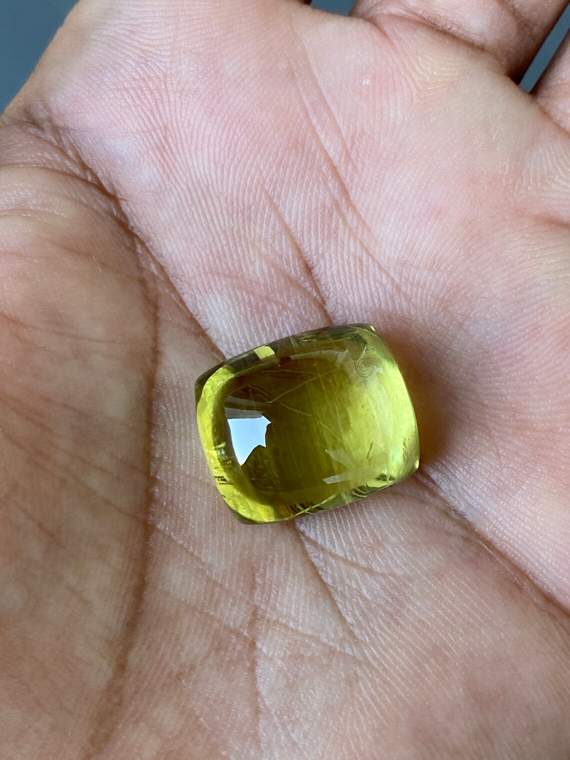 27.35CTS! Natural Beryl Cushion Shape Cabochon. Unheated Beryl Gems ...