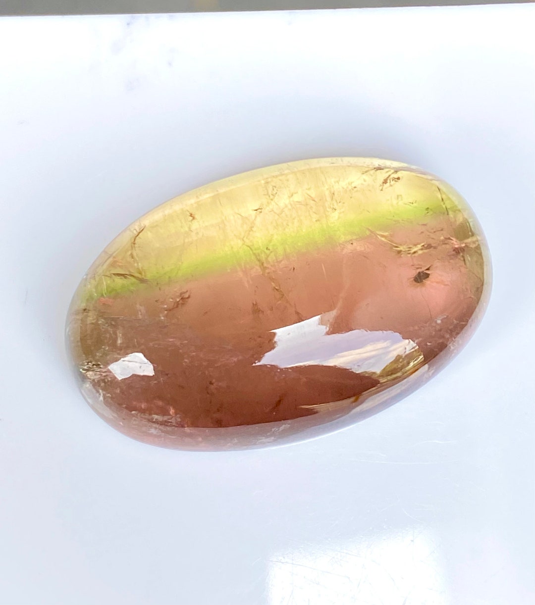 Bi Tourmaline Beauty! 78.06CTS Large Natural Tourmaline Cabochon, Oval ...