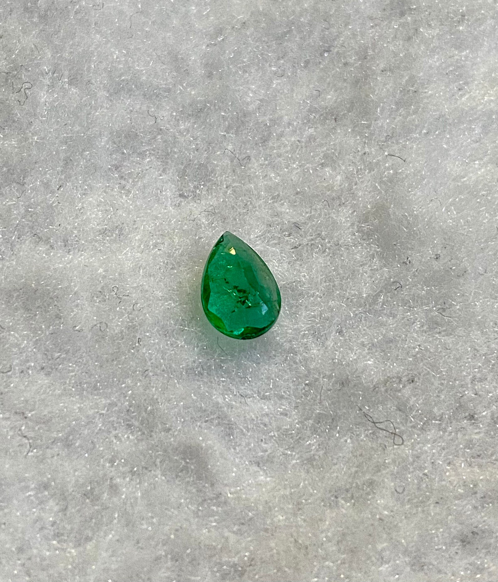 100% Natural Emerald Pear Cut / Genuine Zambia Emerald 0.63cts - Etsy