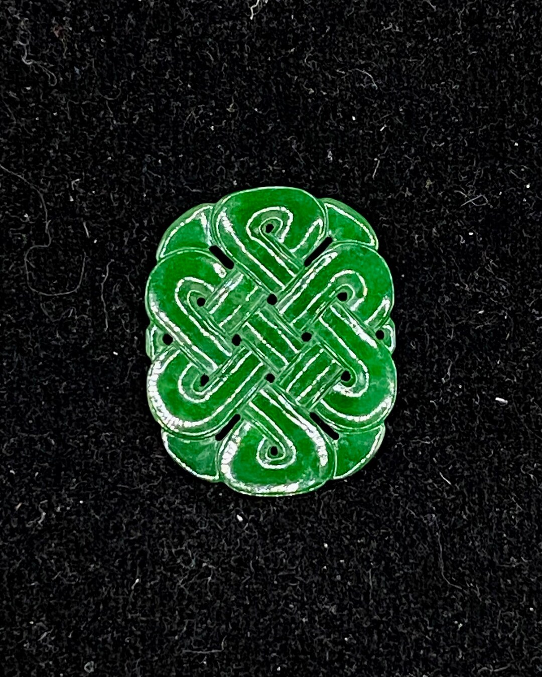 Type A Jadeite. Natural Burma Imperial Green Jade. Illusion Carved ...