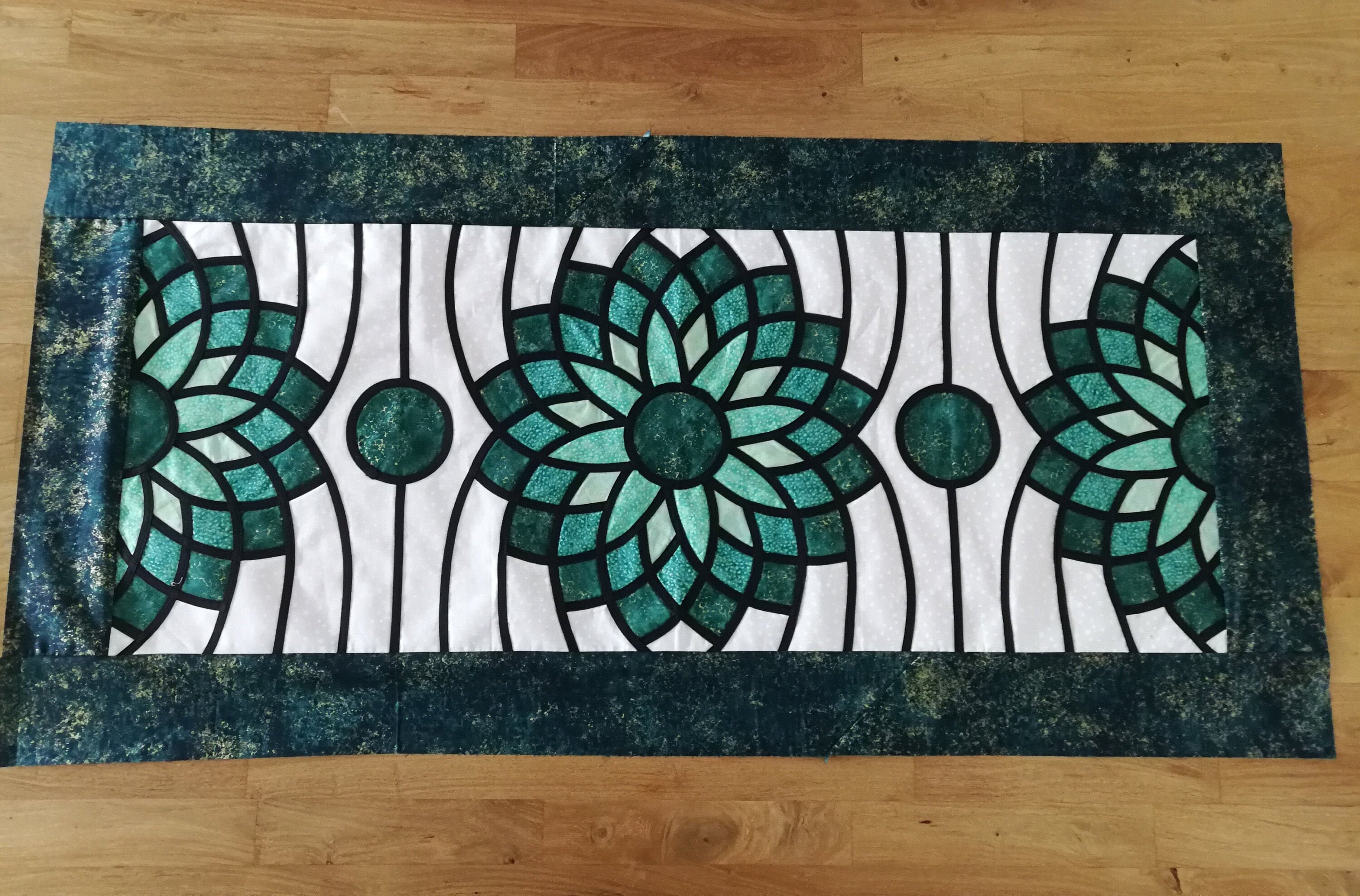 Dahlia Stained glass technique pattern | Etsy