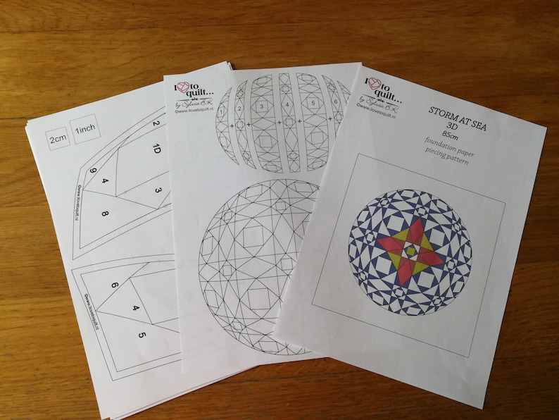 Storm at Sea 3D Quilt Pattern | Etsy Australia