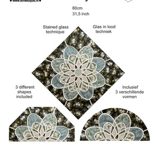 Ruby Table Topper Pattern - Stained Glass Technique - Etsy