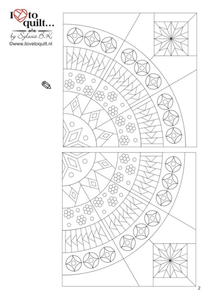 Around the Star : Quilt as You Go Quilt Pattern - Etsy