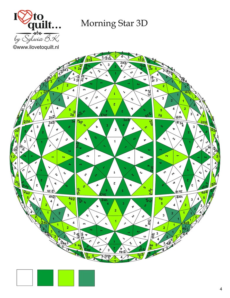Morning Star 3D Quilt Pattern (foundation Paper Piecing and Applique ...