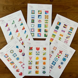 Scrap Fun 3 Inch Vol.1 HST: 18 Foundation Paper Piecing Patterns of ...