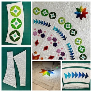 Around the Star : Quilt as You Go Quilt Pattern - Etsy