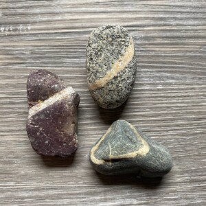 3 Wishing Stones Wish Stone New England Beach Stone One - Etsy