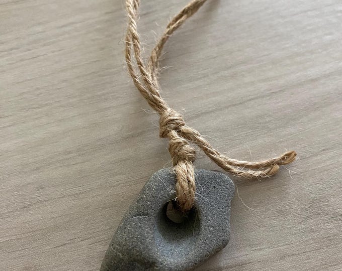 Hag Stone Talisman, Protection Stone, Holey Stone Amulet, Odin Stone ...