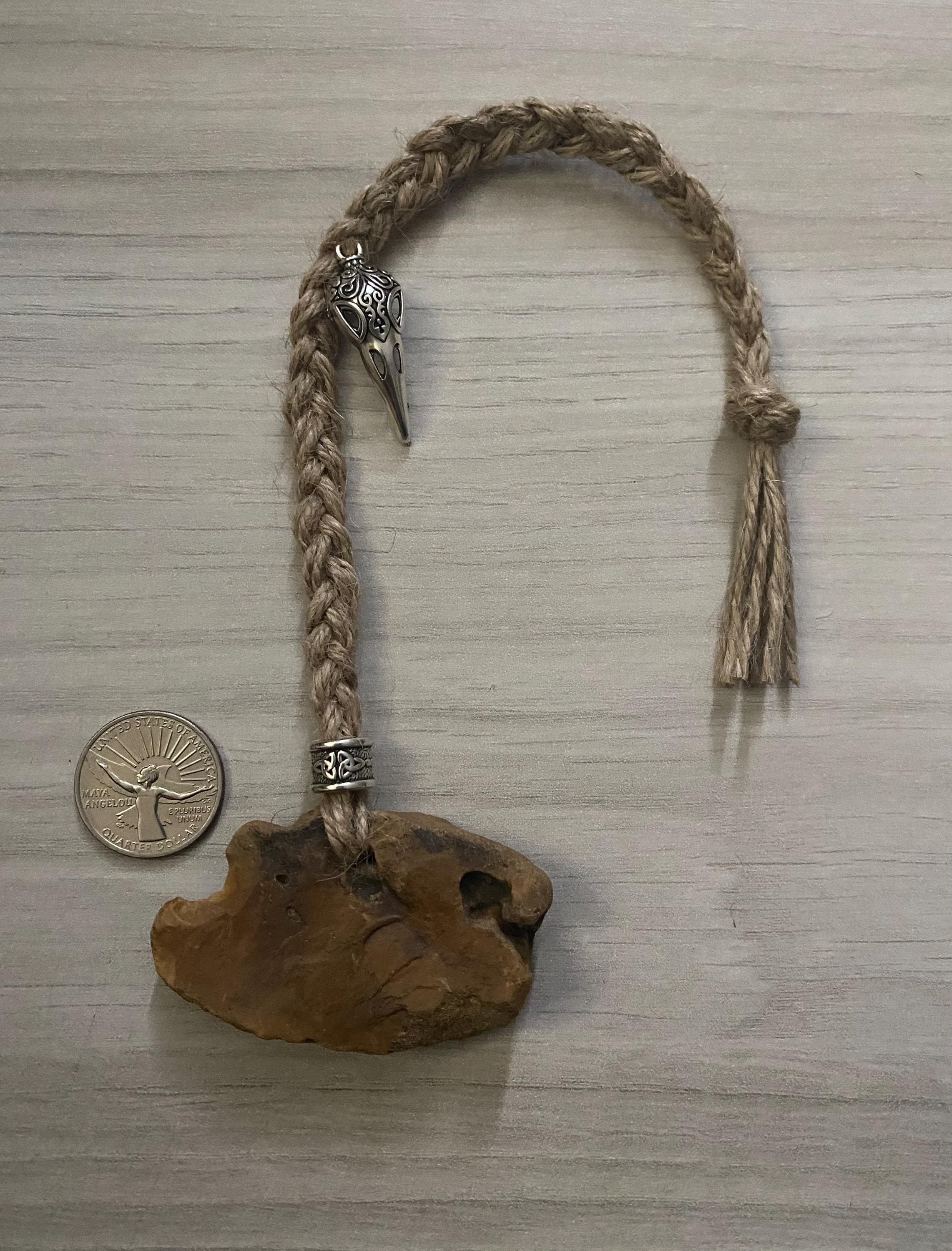 Hag Stone Raven Talisman: Protection Amulet - Etsy