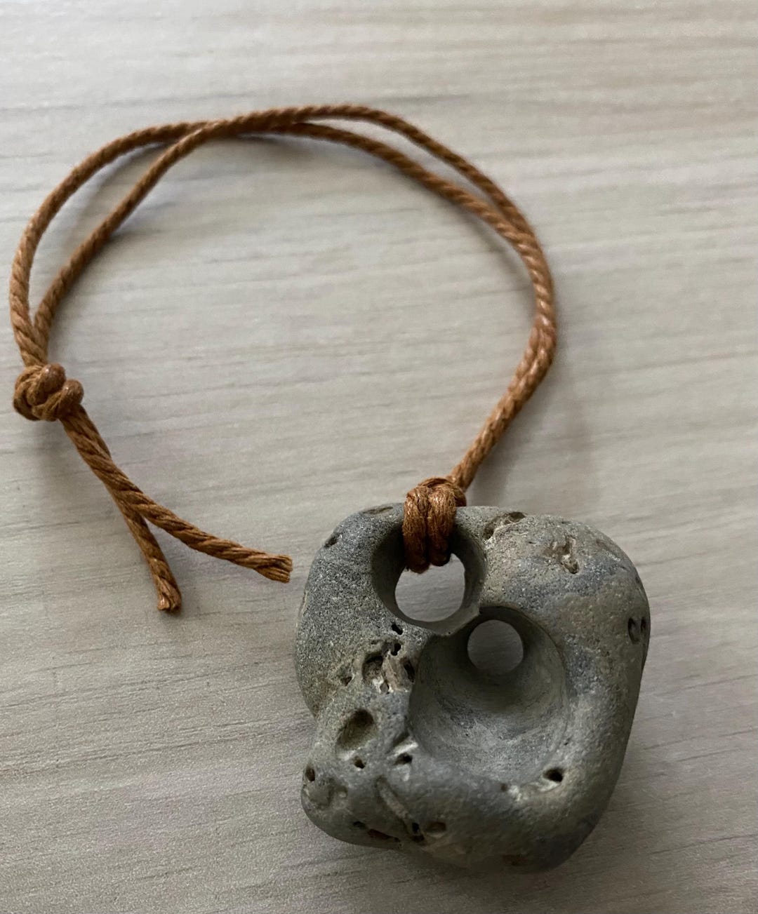 Hag Stone Wall Hanging, Protection Talisman, Holey Stone Amulet, Odin ...