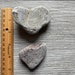 TWO 2 Heart Stones, 8.1 Oz., Beach Stone Hearts, Heart Shaped Beach ...