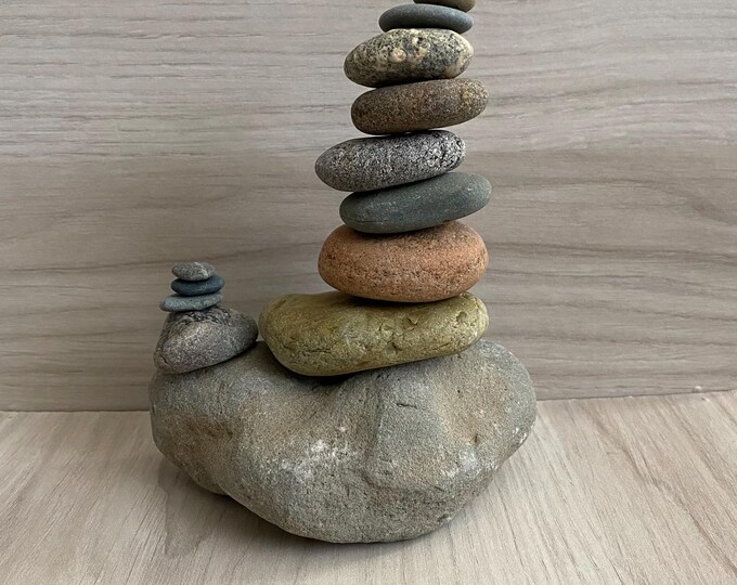 Stone Cairn, 2 Lb. 7.5 Oz., Balancing Stones, Stacking Stones ...