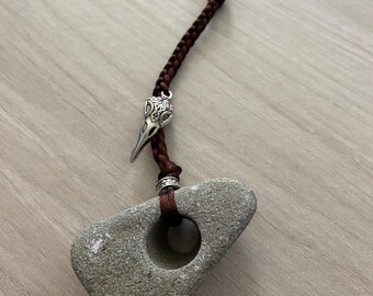 Hag Stone Talisman, Holey Stone, Protection Stone, Pagan Stone, Witch ...