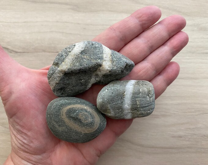 THREE (3) Wish Stones, 5.9 Oz., Good Luck Stones, Wishing Rocks, Lucky ...