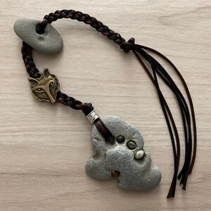 Norse Fox Spirit Animal Hag Stone Amulet: Sigyn Talisman - Etsy