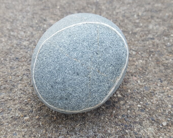 Wishing Stone, Wish Stone, One Line Stone, Beach Stone With Natural ...