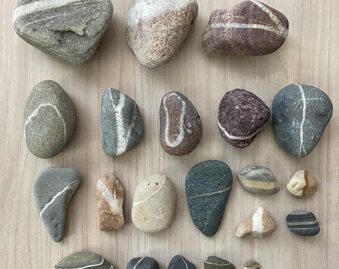 Set of Twenty-one (21) Lucky Wish Stones, 3 Lb. 0.6 Oz., All Sizes ...