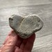 TWO 2 Heart Stones, 8.1 Oz., Beach Stone Hearts, Heart Shaped Beach ...