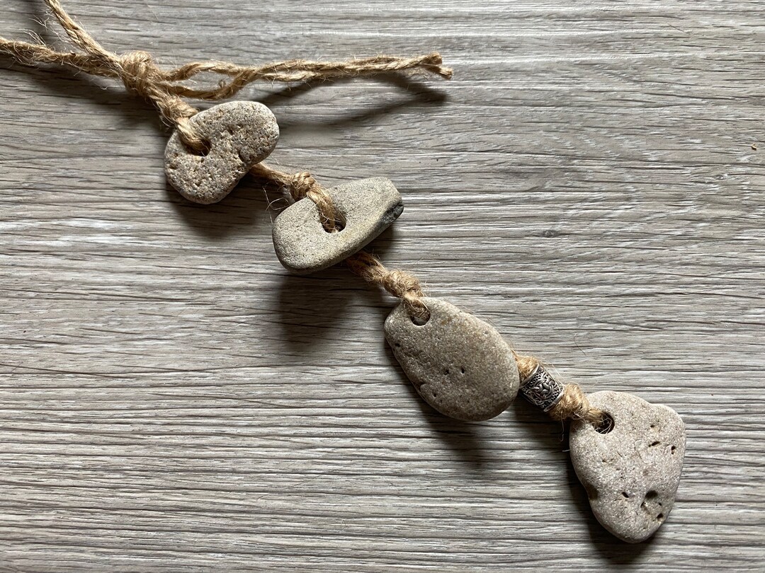 Hag Stone Talisman, Protection Amulet, Hag Stone, Holey Stone, Odin ...