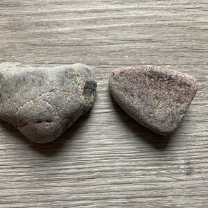 TWO 2 Heart Stones, 8.1 Oz., Beach Stone Hearts, Heart Shaped Beach ...