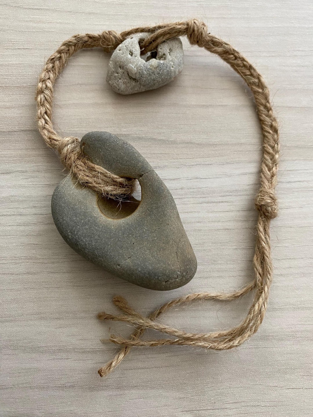 Hag Stone Talisman, Protection Amulet, Odin Stone, Holey Stone, Pagan ...