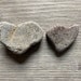 TWO 2 Heart Stones, 8.1 Oz., Beach Stone Hearts, Heart Shaped Beach ...