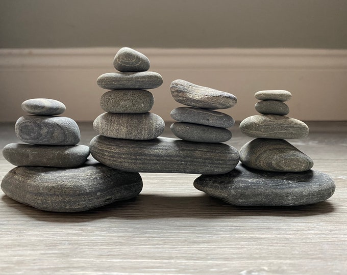 Stone Cairns, 1 LB. 8.8 OZ., Balancing Stones, Stacking Stones, Zen ...